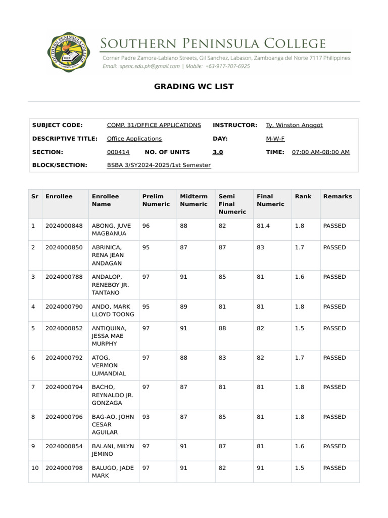 Bsba 3 - Office Application | PDF