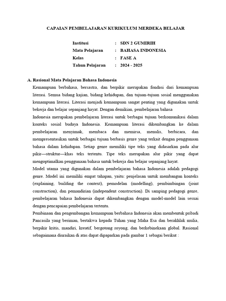 CP BINDO KLS 1 | PDF