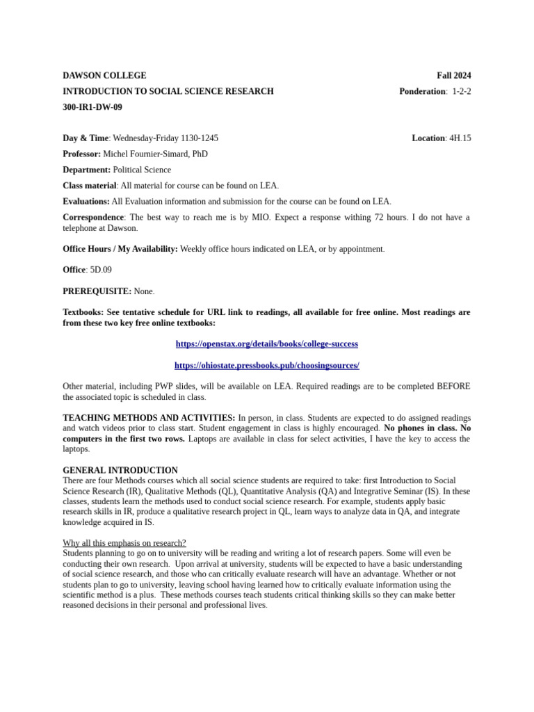 Simard Test Questions Overview | PDF | Science | Social Sciences