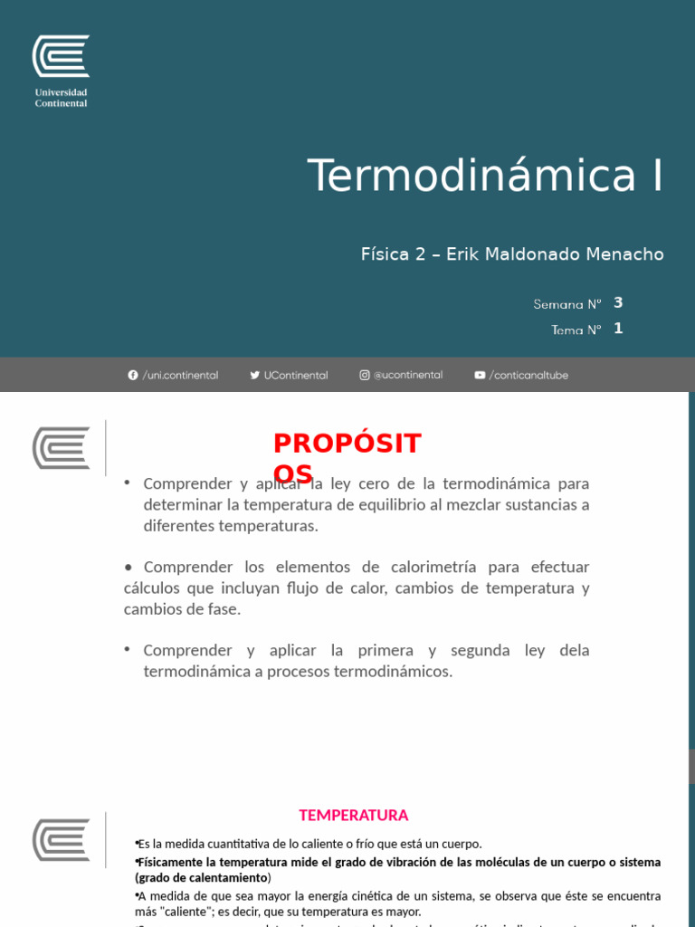 3 video clase 3 termodinamica I | PDF | Calor | Termodinámica