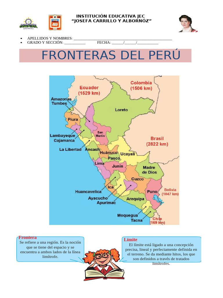 Tipos y Tratados de Fronteras en Perú | PDF | Río | Perú