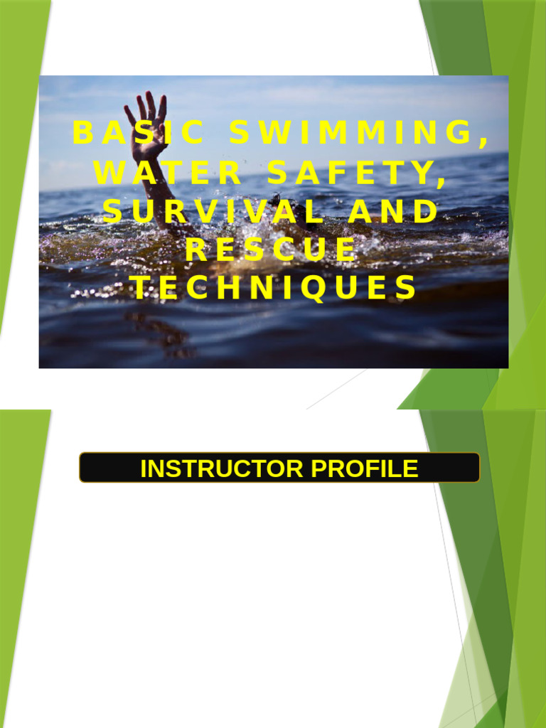 Basic Water Survival and Rescue Techniques | PDF | Swimming