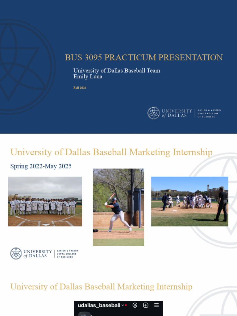 Bus 3095 Practicum Presentation | PDF