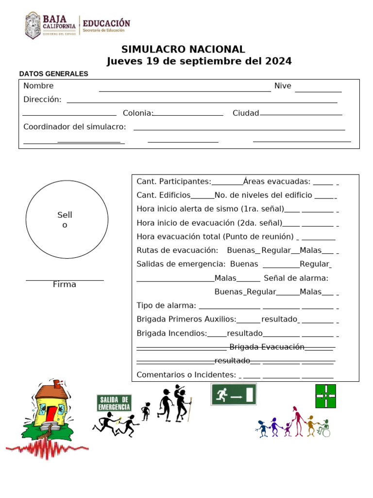 Formato Simulacro 2024-2025 | PDF
