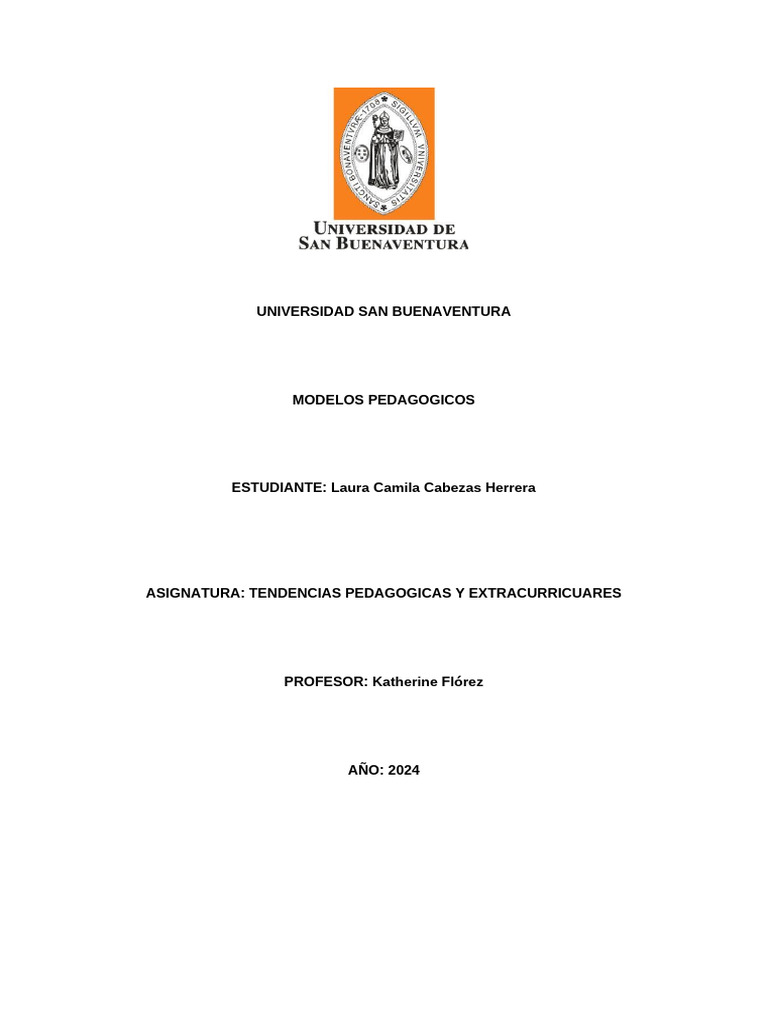 Actividad Modelos Pedagogicos 1 | PDF | Aprendizaje | Pensamiento