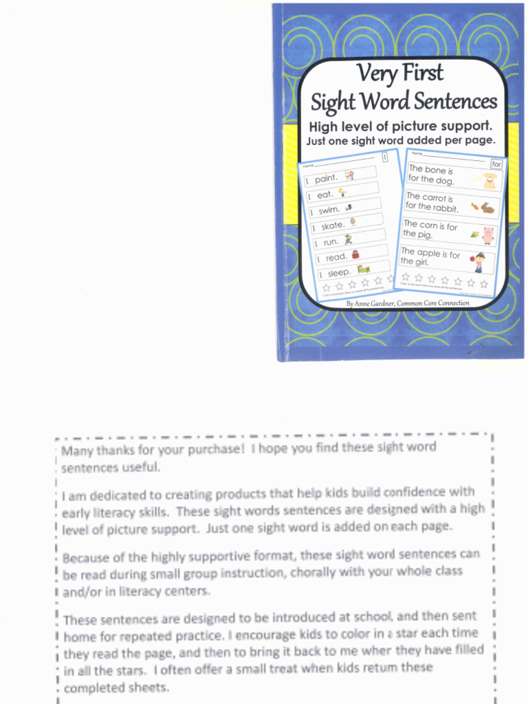 Very First Sign Word Sentences | PDF