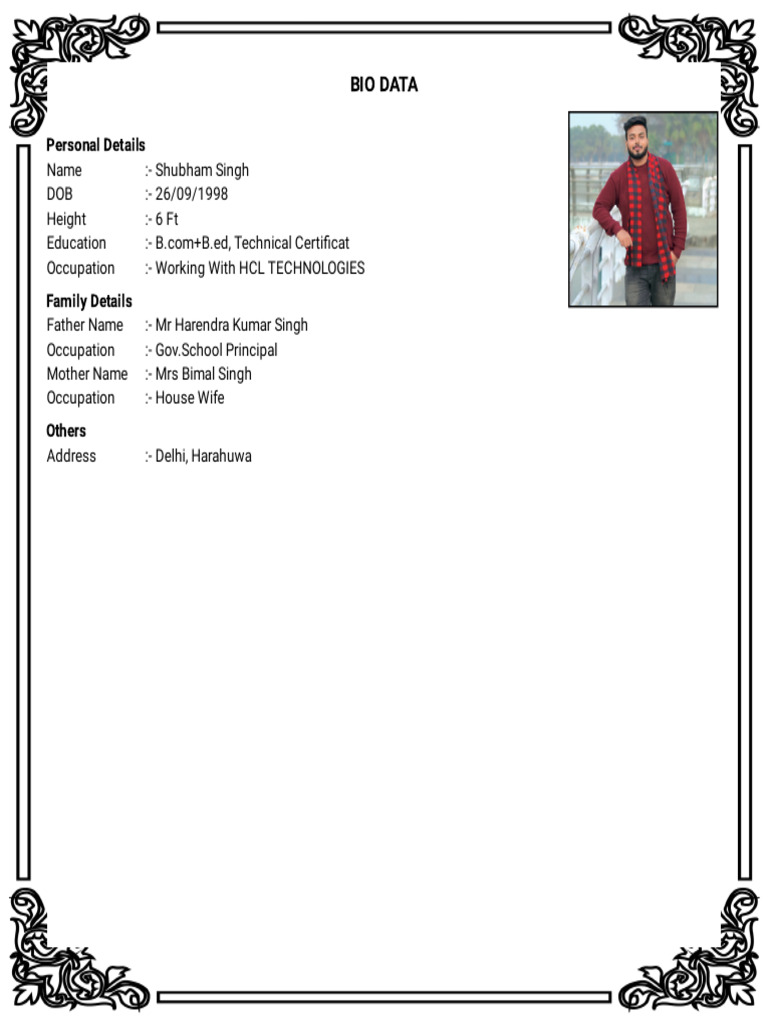 Biodata 2 | PDF