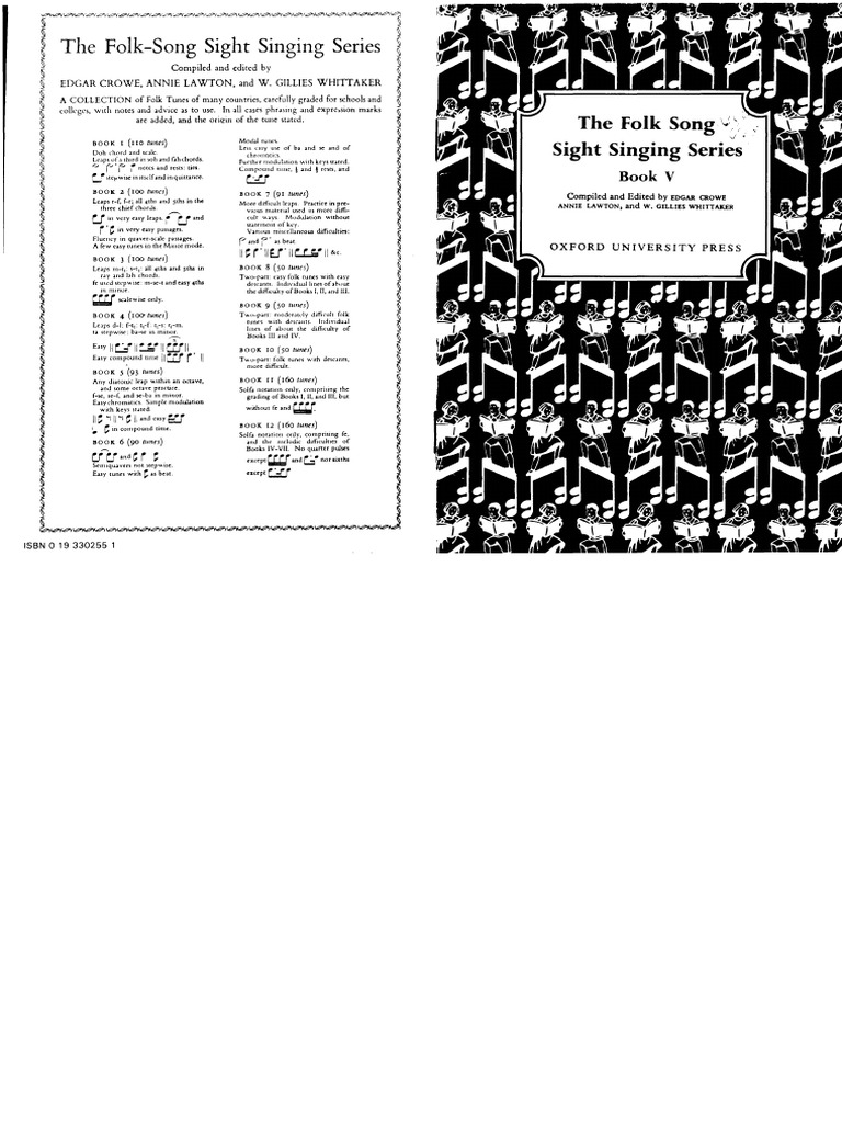 05 The Folk Song Sight Singing | PDF