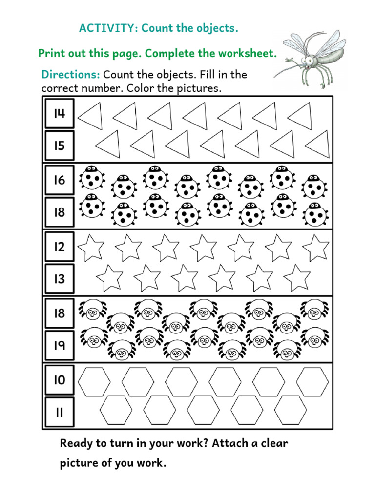 Unit 2 Workbook All Printables Activity Counting Objects Pdf