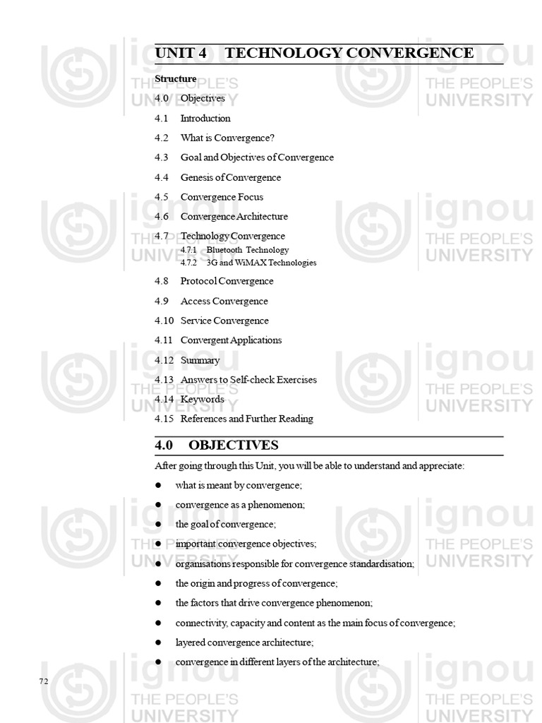 Unit-4 Technology Convergence | PDF | Computer Network | Technological Convergence