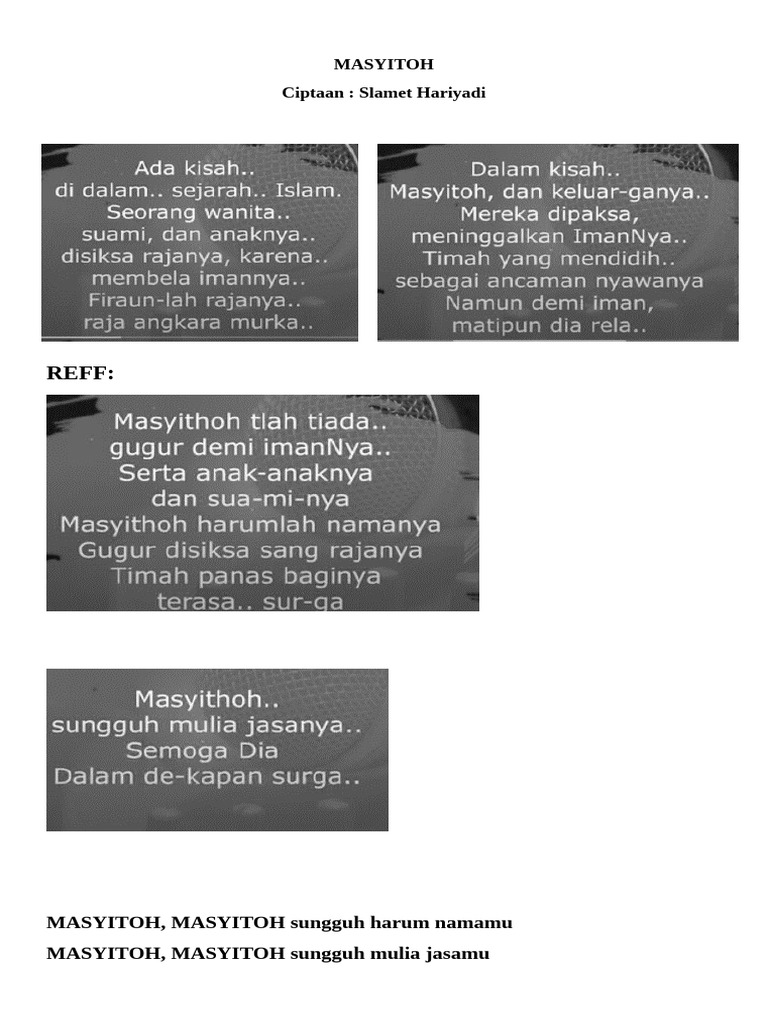 MASYITOH | PDF