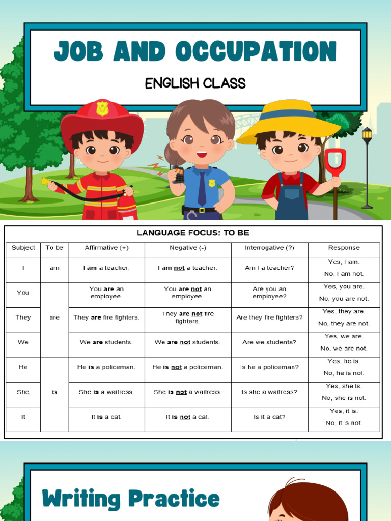 English Class Primary 2 - Job and Occupation | PDF