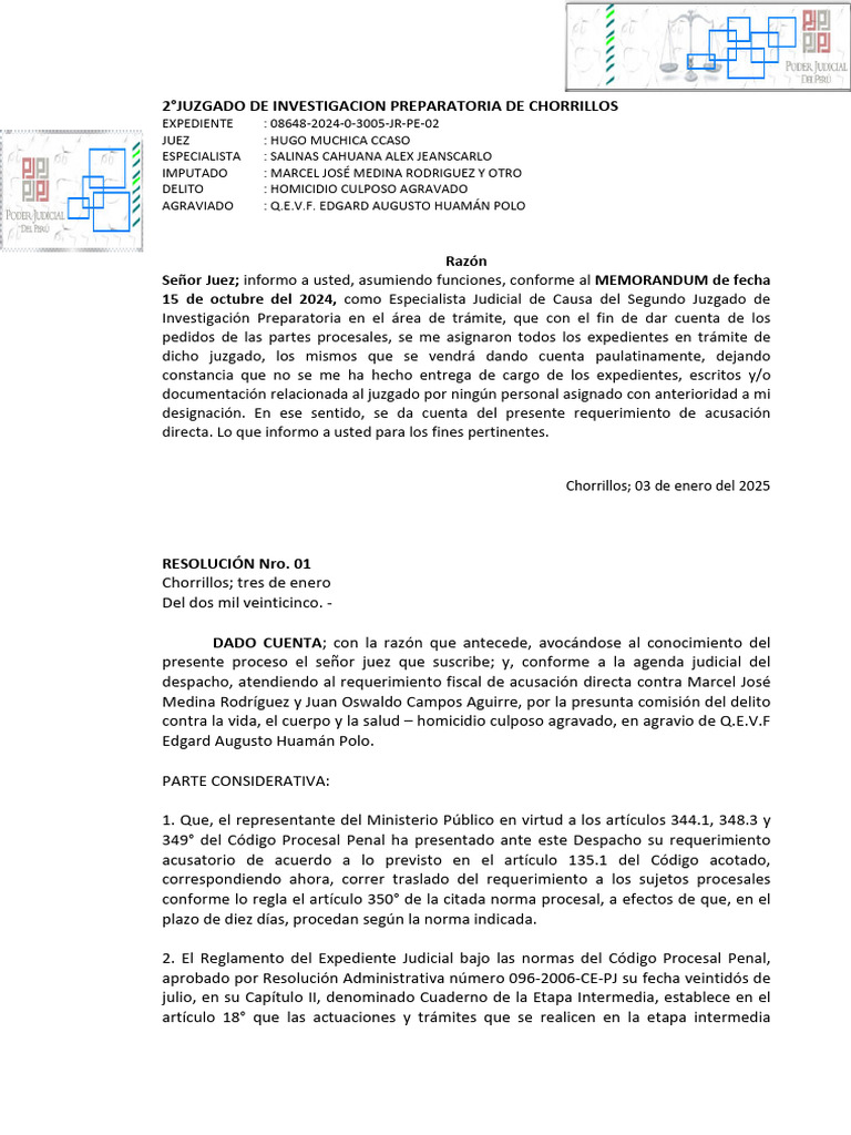 Resol.1 8648-2024 | PDF | Ley procesal | Judicaturas