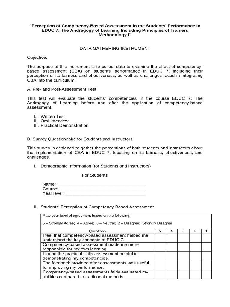 Questionnaire For Students | PDF | Educational Assessment | Survey Methodology