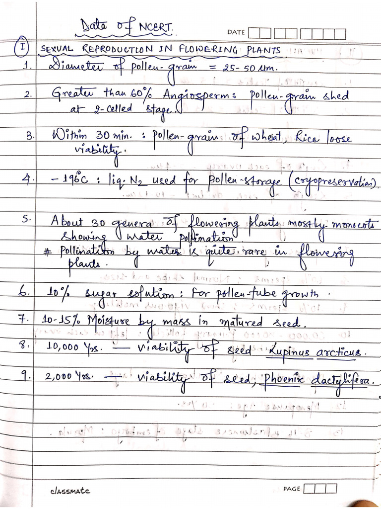 Complete Data NCERT Bio. Class 12 | PDF