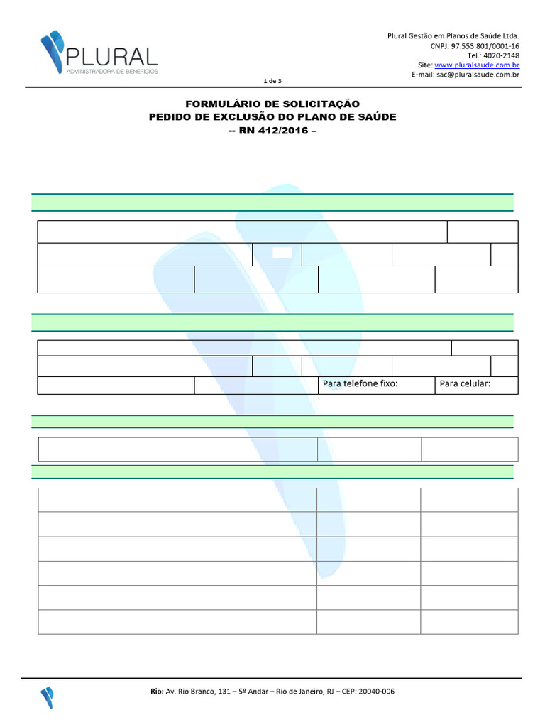 Formulário de Cancelamento | PDF | Conta de transação
