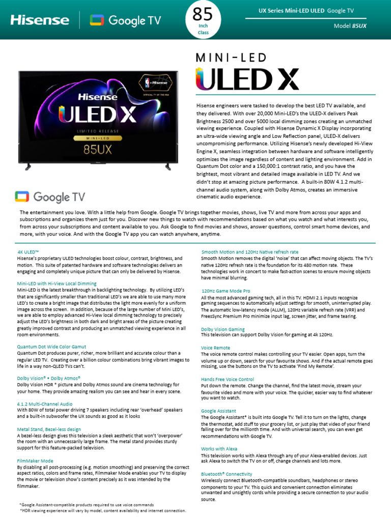 2023 UX Spec Sheet - Release | PDF | Backlight | Information And ...