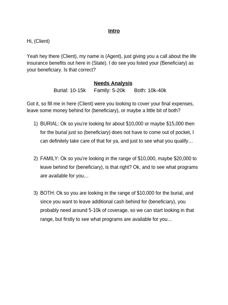 Alex Life Insurance Script | PDF | Medicine | Medical Specialties