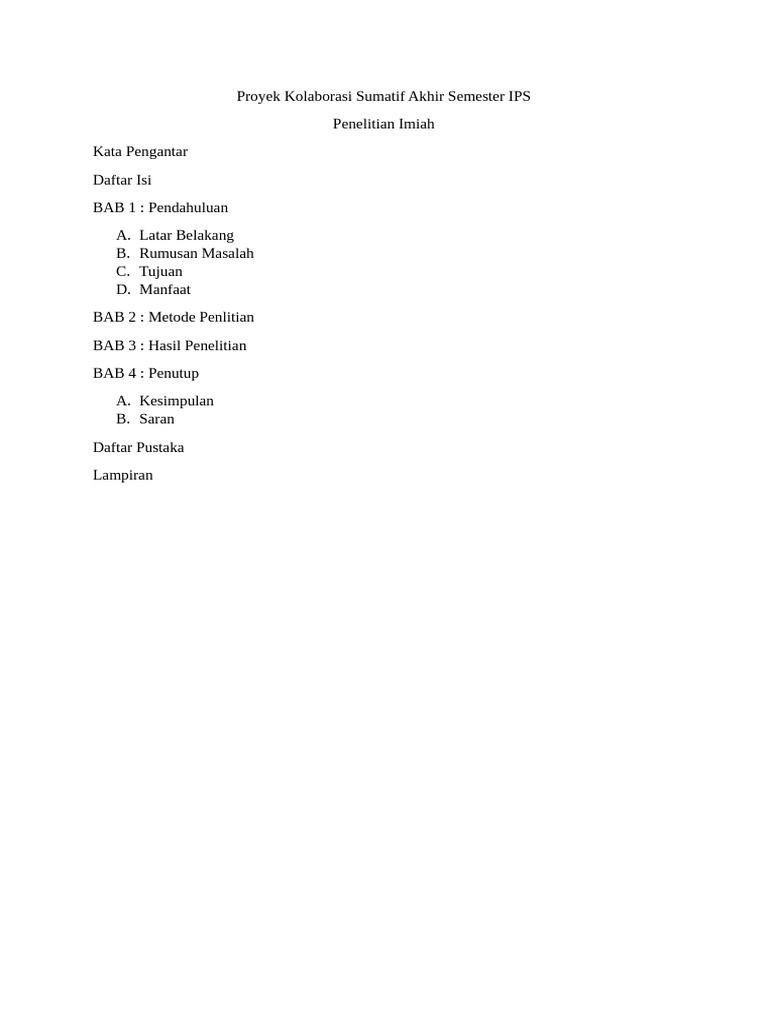 Proyek Kolaboratif Ips | PDF