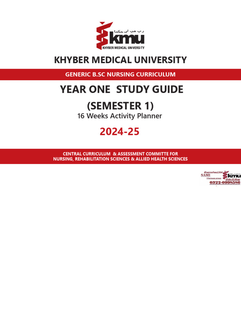 New TOS 1st Semester 2024-25 | PDF | Nursing | Pulse