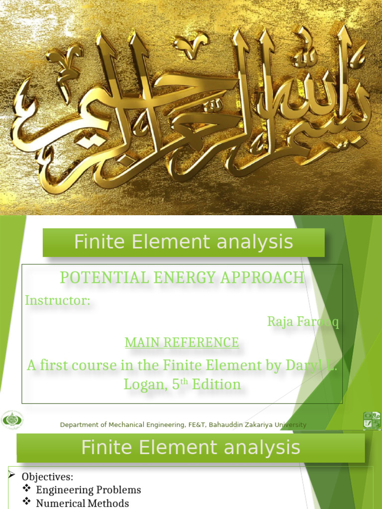 1.1. Minimum Potential Energy Method | PDF | Finite Element Method | Potential Energy