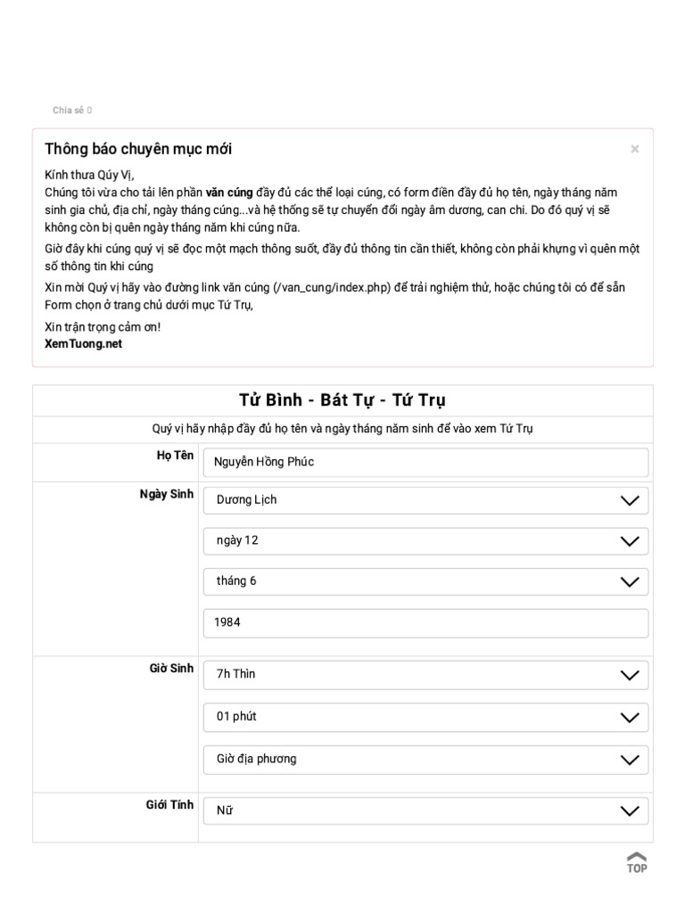 Tu Binh, Bat Tu, Xem Tu Tru_ Nguyen Hong Phuc Sinh ngay Dinh Suu Thang Canh Ngo Nam Giap Ty | PDF