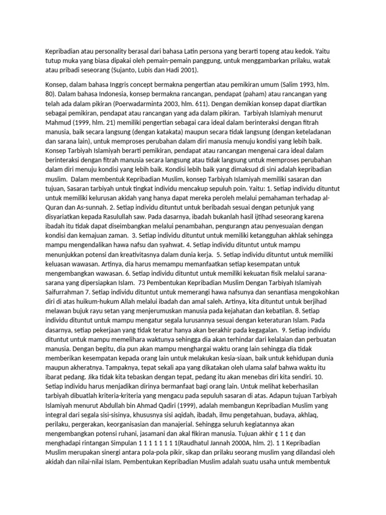 Menjadi Pribadi Yang Baik | PDF