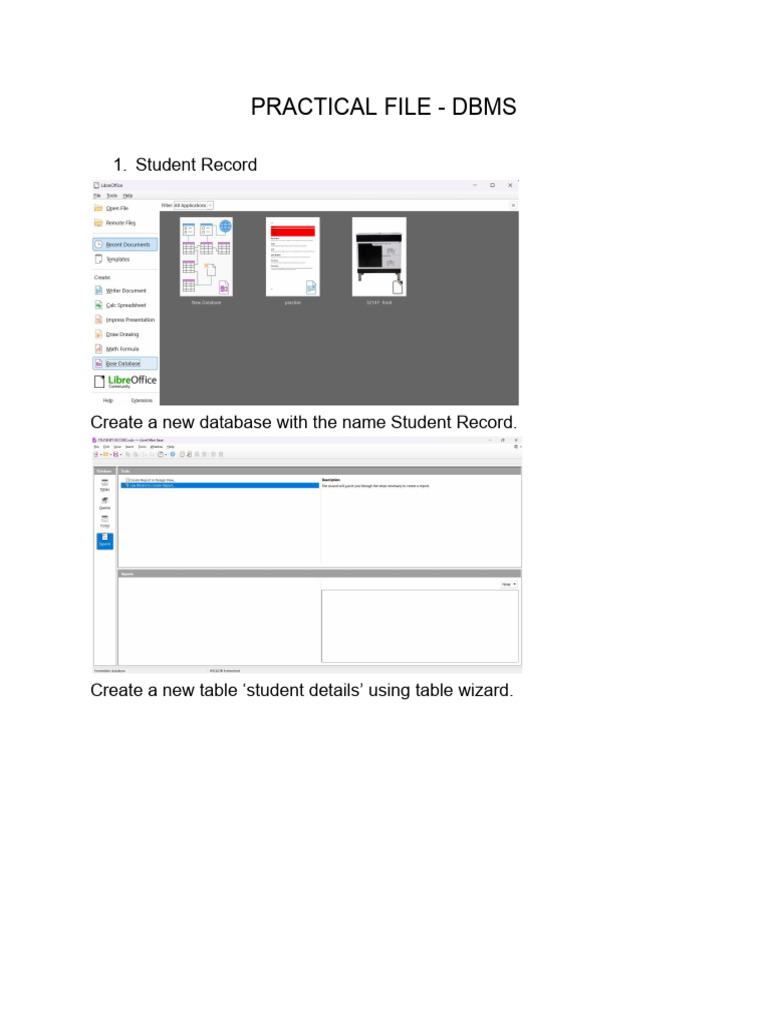 PRACTICAL FILE - DBMS | PDF PRACTICAL FILE - DBMS | PDF