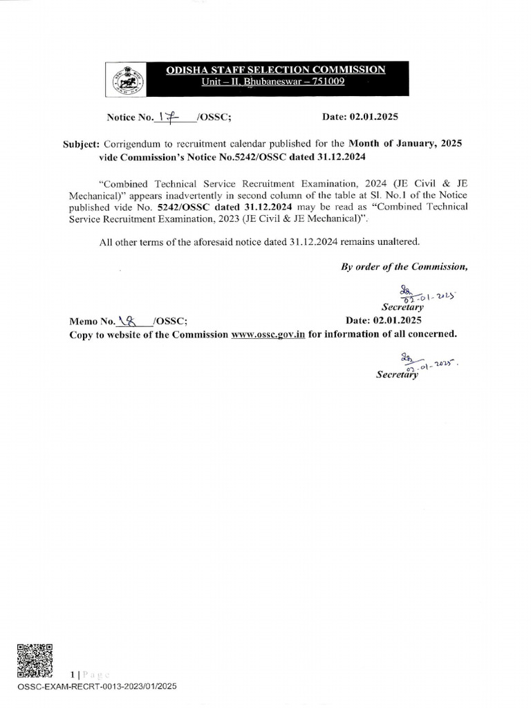 Notice No.-17 - 0001 | PDF