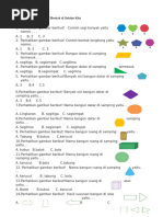 Soal Pola dan Tangram Kelas 1 SD | PDF | Metode & Bahan Ajar
