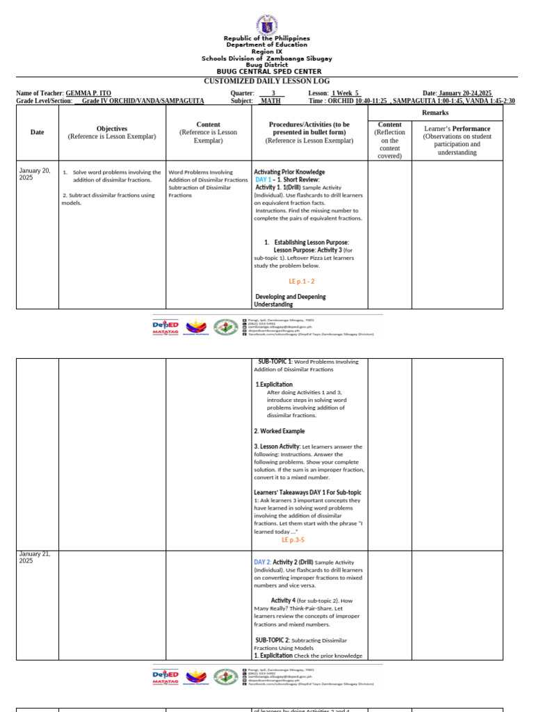 MATH-MATATAG-CDLL-Q3-WEEK-6 | PDF | Cognitive Science | Behavior Modification
