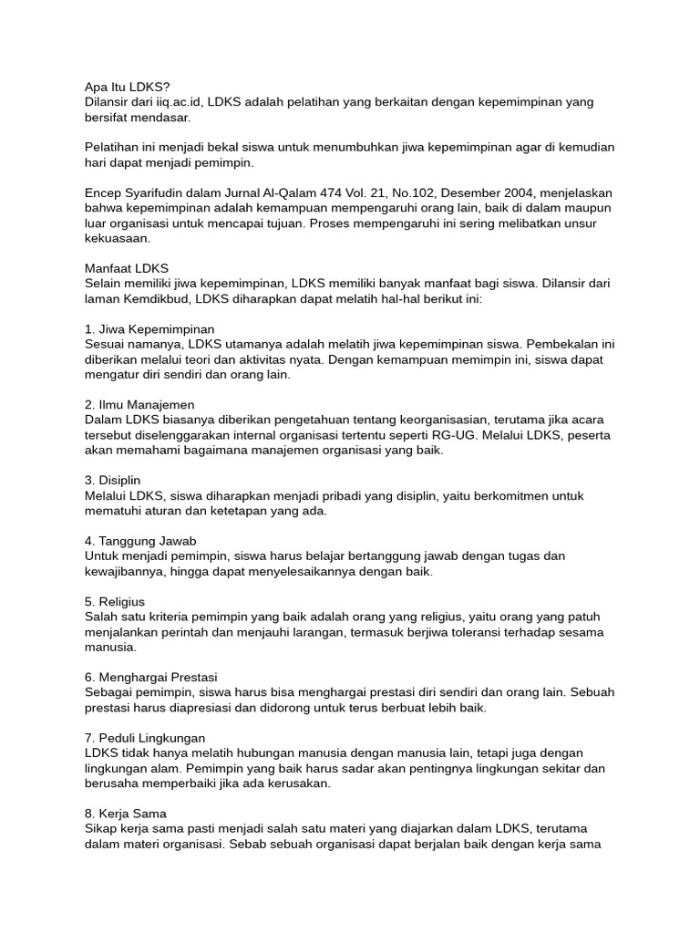 Apa Itu Ldks | PDF