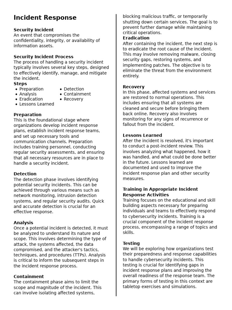17. Incident Response | PDF | Security | Computer Security