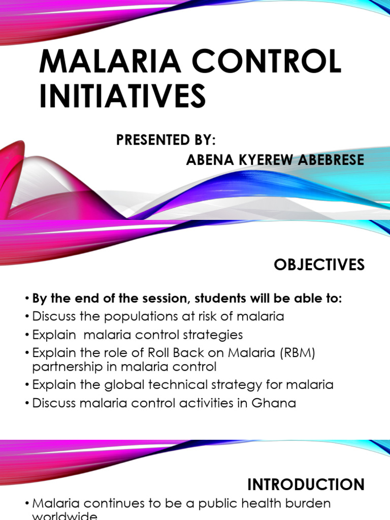 Malaria Control Strategies and Objectives | PDF | Malaria | Mosquito Net