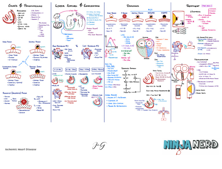 Ischemic Heart Disease Illustrations Atf | PDF