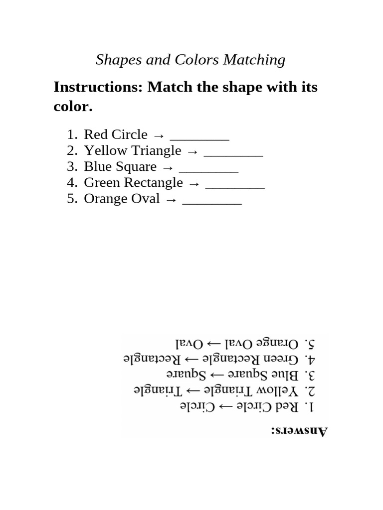 Art - Shapes and Colors | PDF