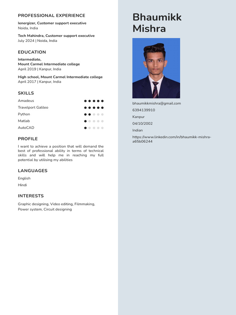 Bhaumikk Mishra CV Resume 20250118 | PDF