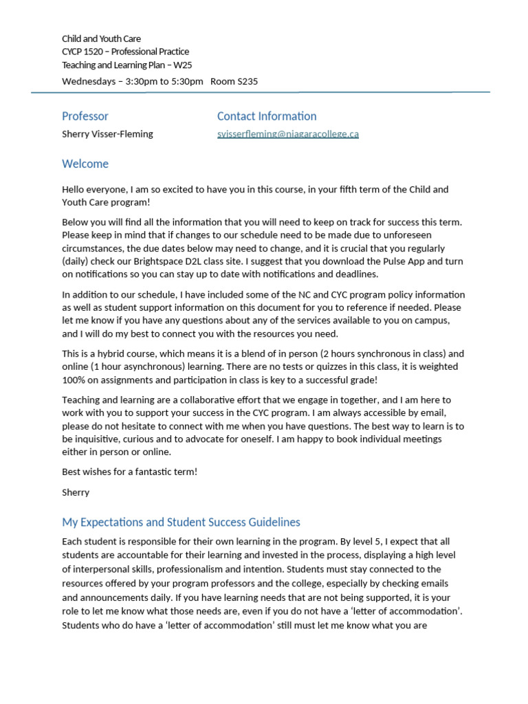 TLP CYCP 1520 Professional Practice W25 2 | PDF | Social Psychology ...