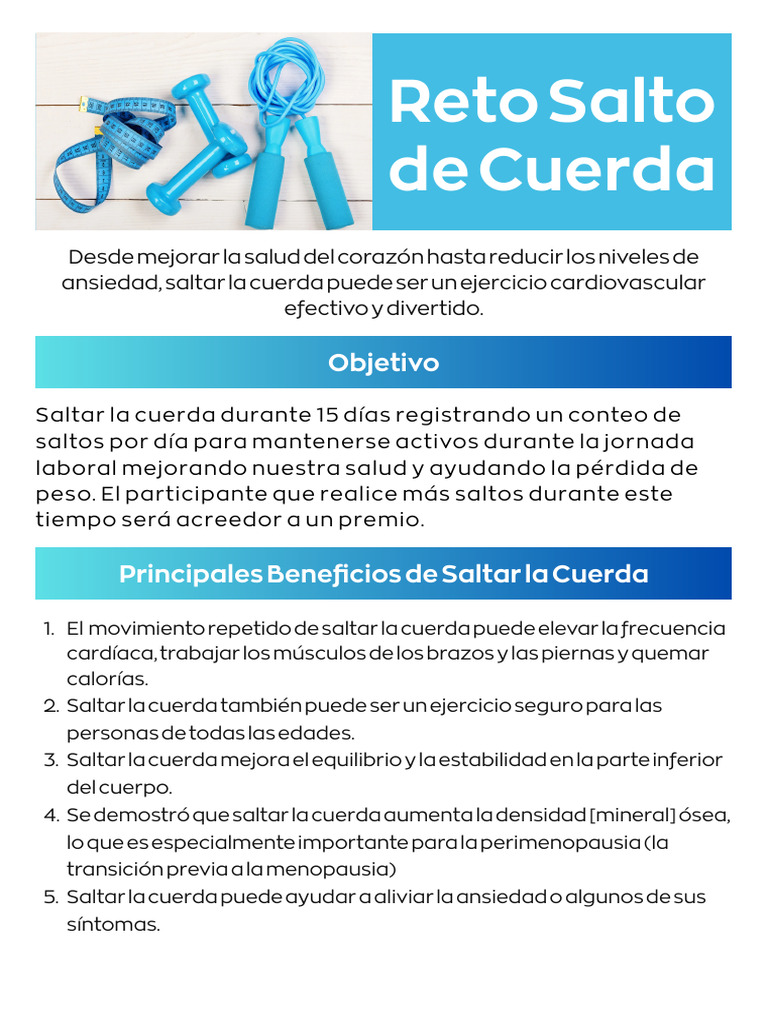 Reto de 15 Días: Salto de Cuerda | PDF | Medicina CLINICA