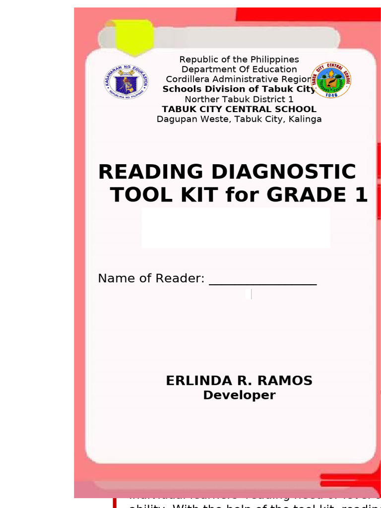 Grade 1 Reading Diagnostic Toolkit | PDF | Linguistics | Phonetics