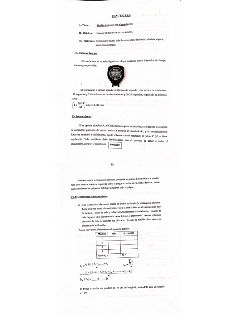 Práctica # 3, Lab. Fis. 1 (2) | PDF