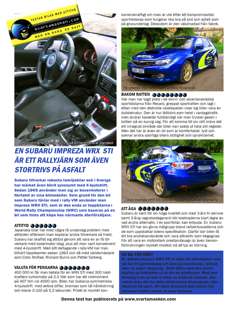 Subaru | PDF