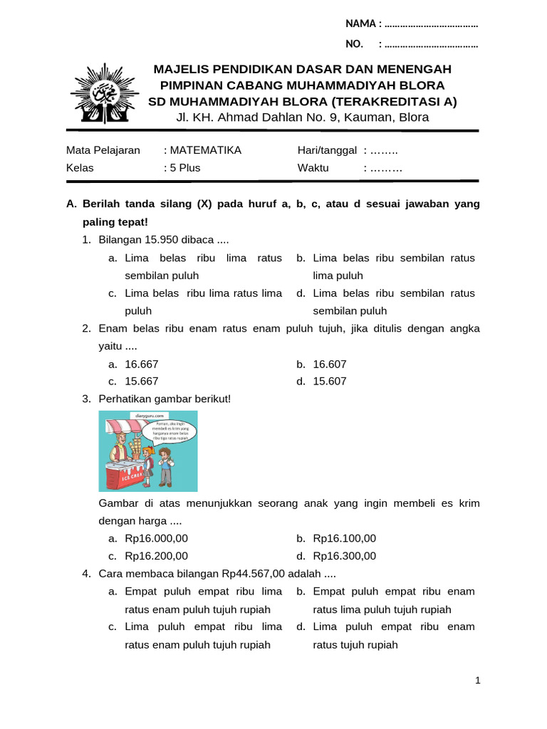 PH MTK BAB 1 | PDF