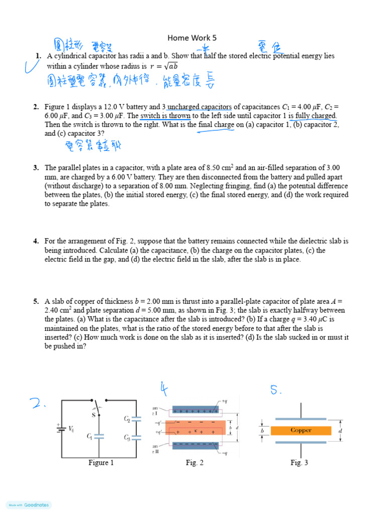 Home Work 5 | PDF | Capacitor | Capacitance