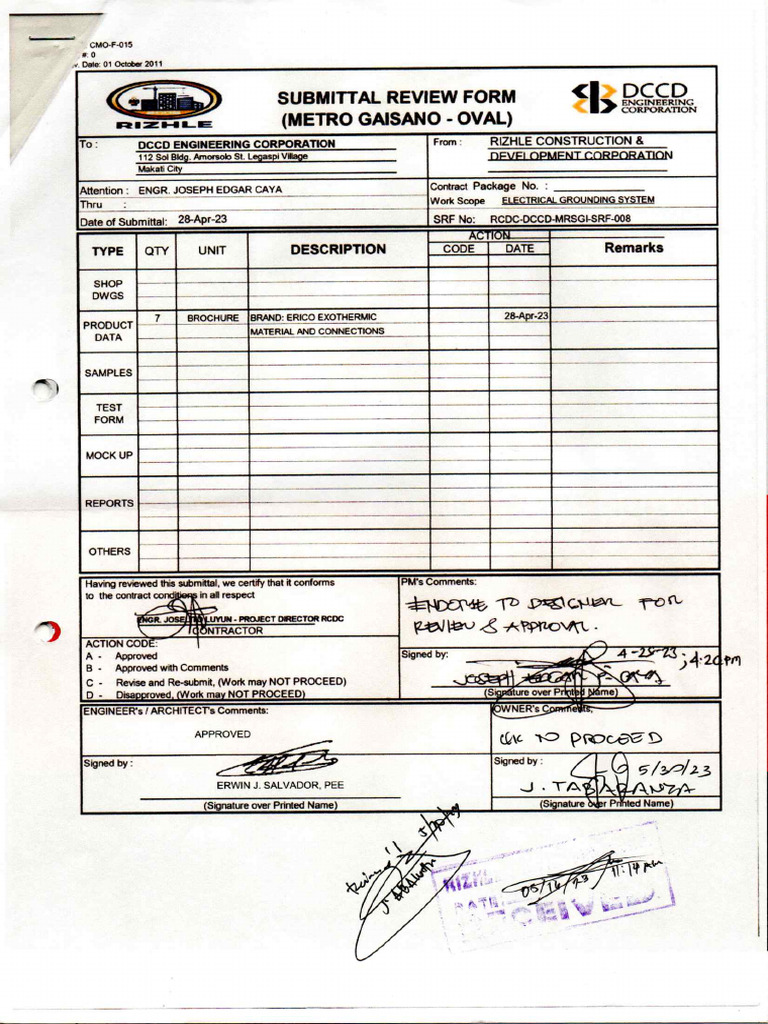SRF No. 8 - RCDC Approved | PDF
