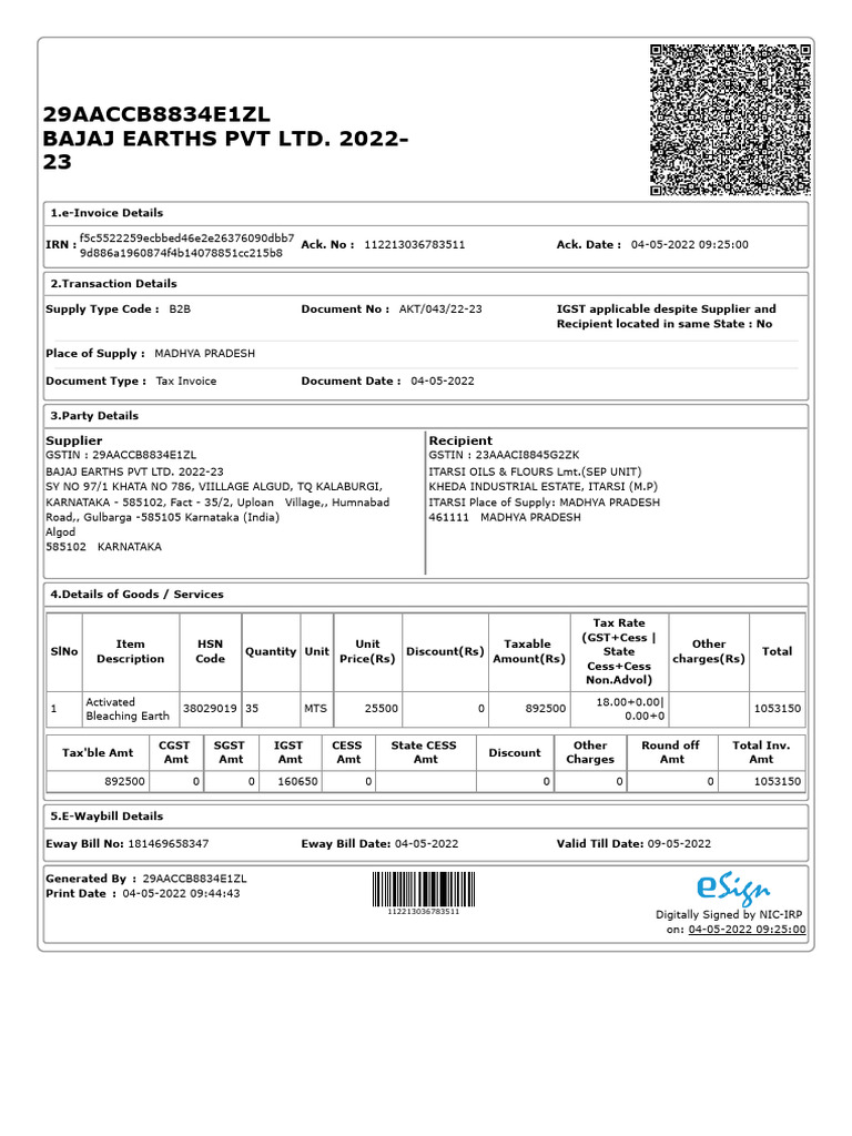 EINV AKT043 | PDF | Government Finances | Business