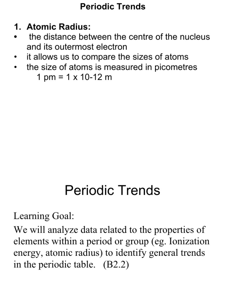 1.7 Periodic Trends Note | PDF