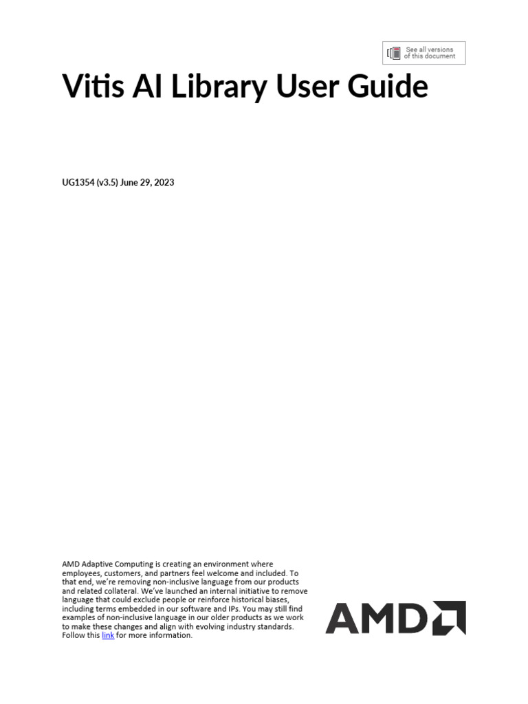Vitis AI UG1354 2023 35 | PDF | Library (Computing) | Embedded System