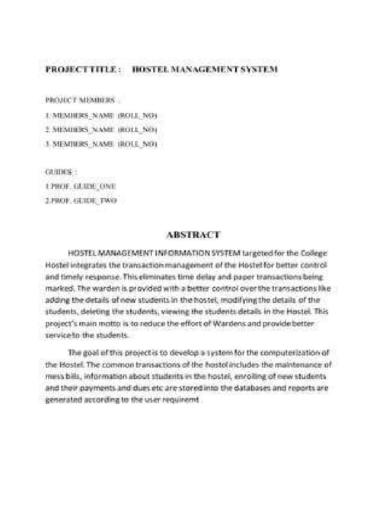 Hotel management | PDF