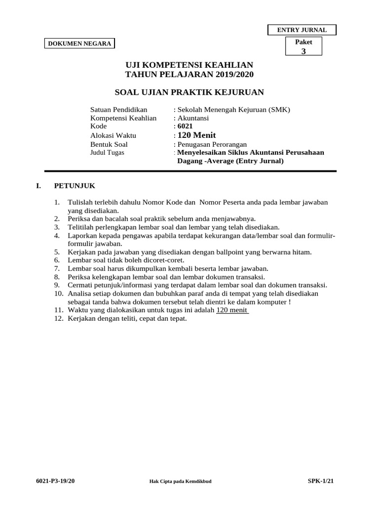 Soal P3 Jurnal UD Buana (Revisi) | PDF